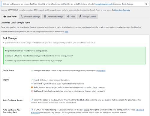 OMGF v5.5 introduces Subset Auto-configuration ⚙️ – Daan.dev